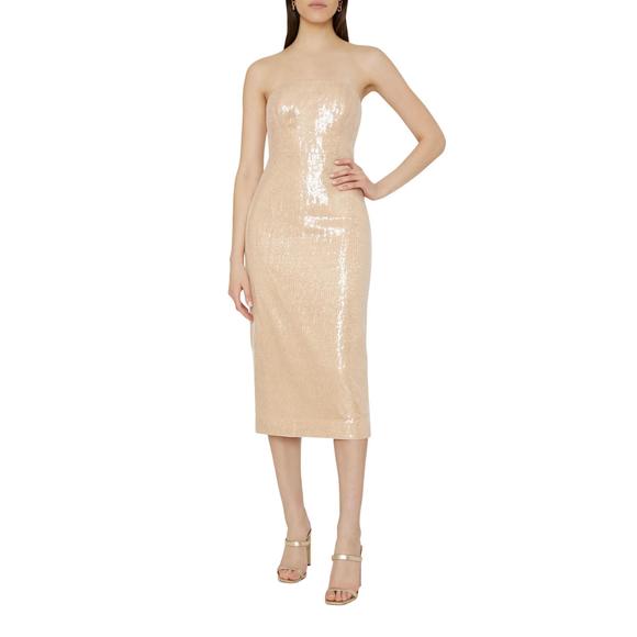 Milly | Dresses | New Milly Kait Sequin Dress In Gold | Poshmark